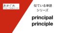 【英語】principal/principleの意味の違いと使い分け(スペルが似ている単語シリーズ)
